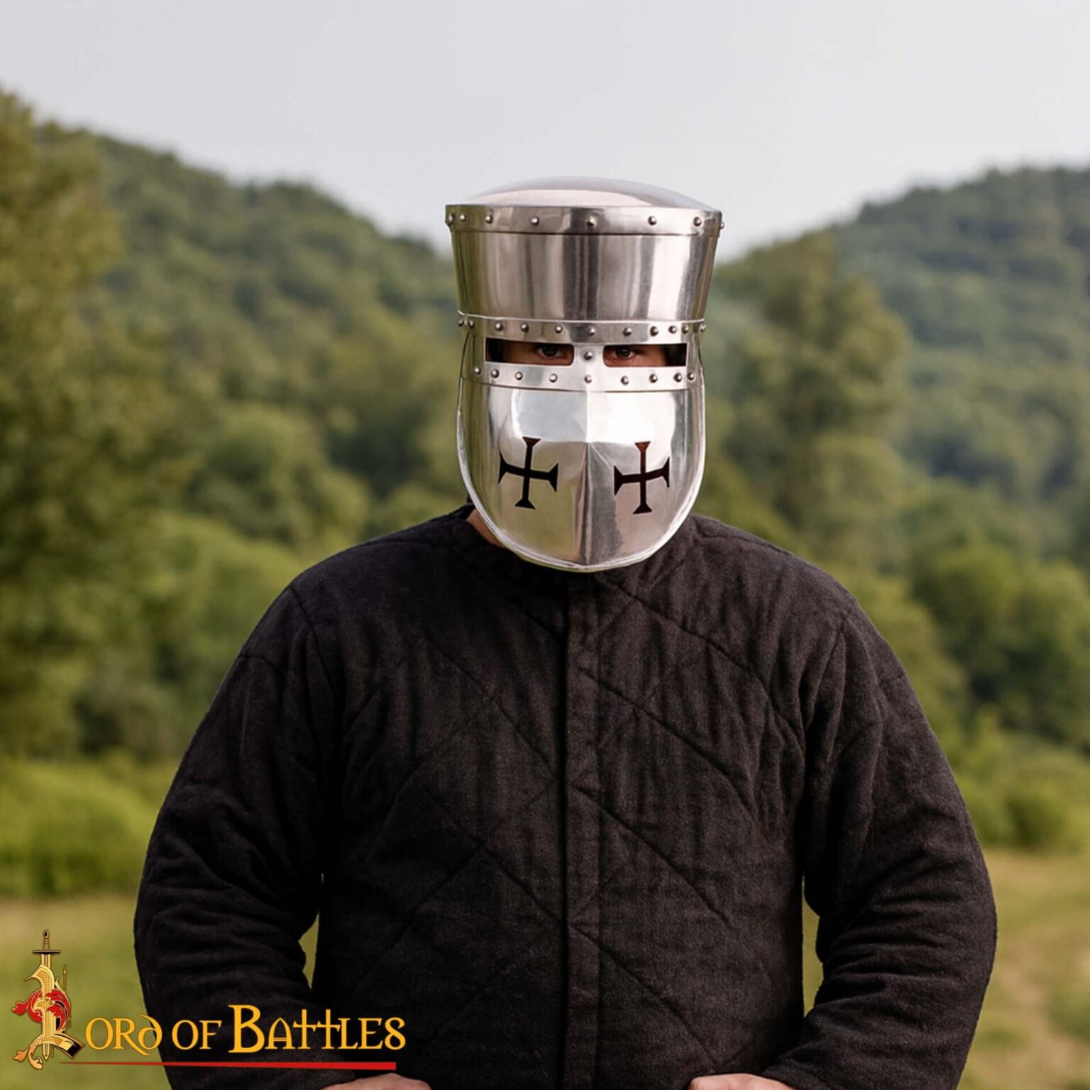 medieval flat helmet