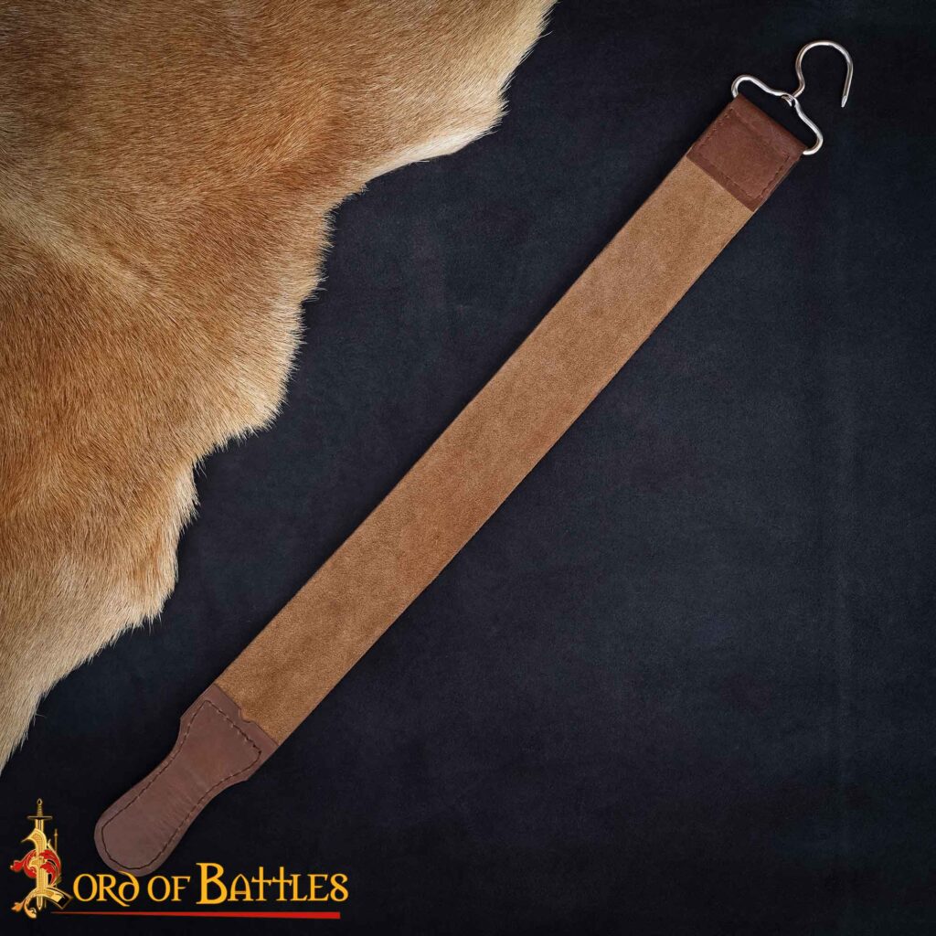 Buy Roman Razor Leather Strop | Sharpening Strap with Hook