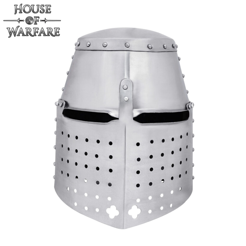 Great Helmet of Richard Pembridge Medieval Knightly Helm - 18 Gauge ...