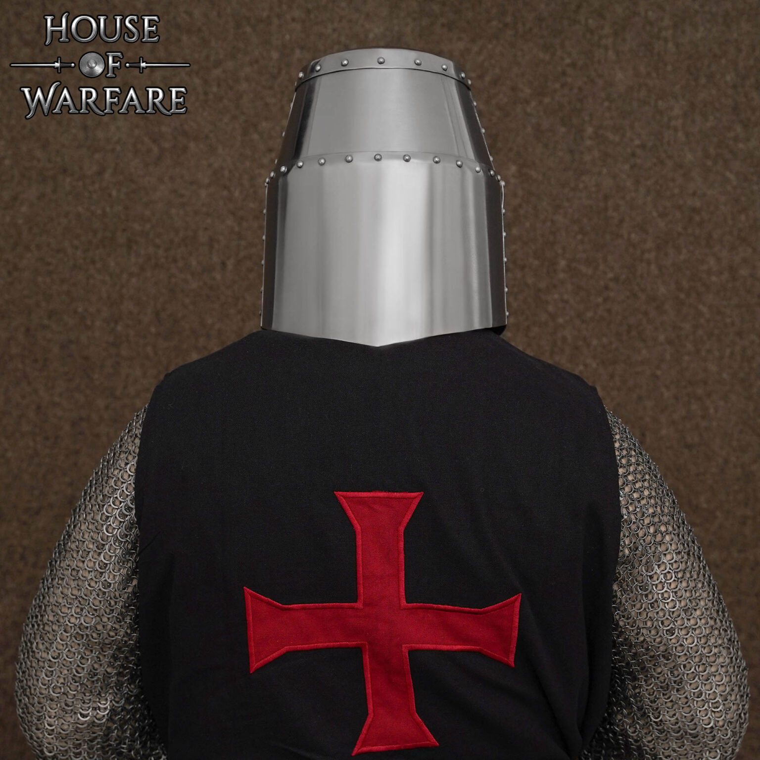 Great Helmet of Richard Pembridge Medieval Knightly Helm - 18 Gauge ...