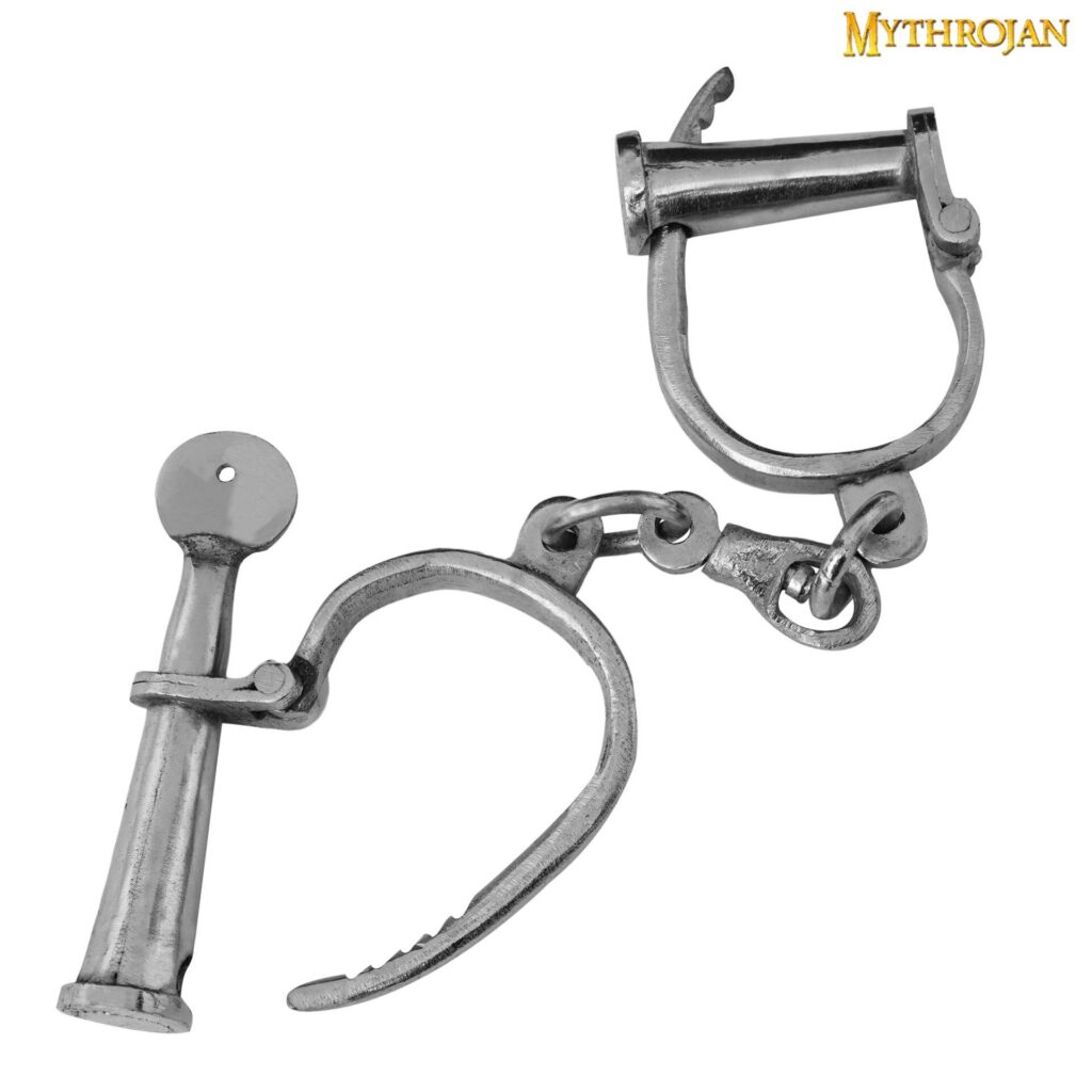 Mythrojan Medieval Handcuffs - Solid Steel Shackles