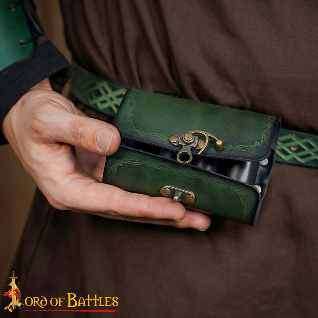 Fantasy Leather Potion Pouch - 4 Bottle