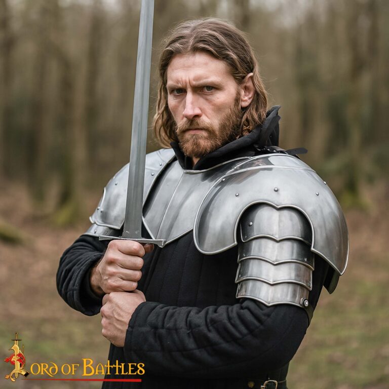 Medieval Articulated Steel Pauldrons – Shoulder Protection