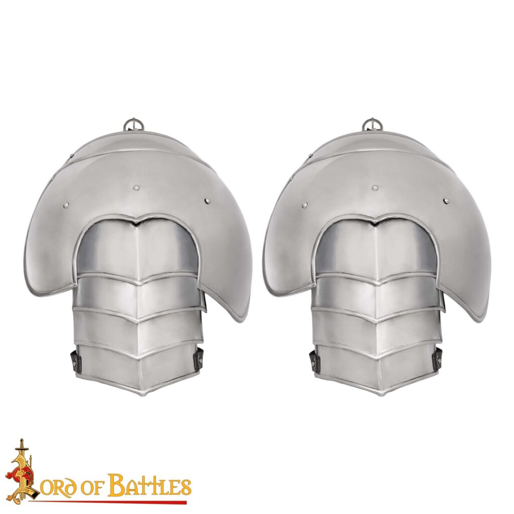Medieval Articulated Steel Pauldrons – Shoulder Protection