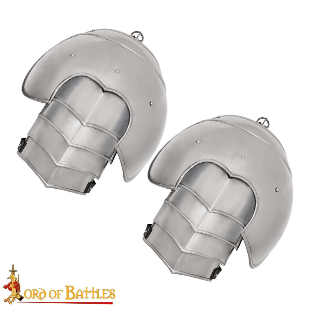 Medieval Articulated Steel Pauldrons – Shoulder Protection
