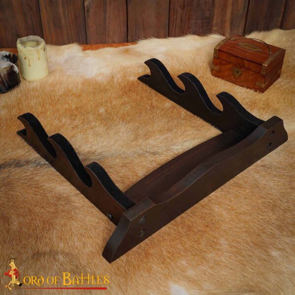 Handcrafted Hardwood Axe Stand - Elegant & Durable