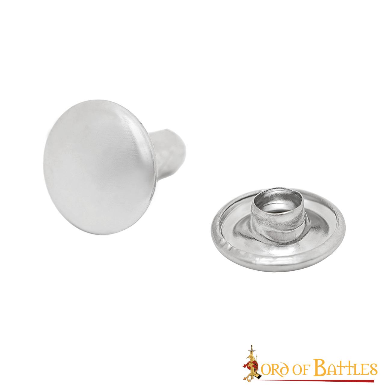 8mm Steel Tich Buttons - Set of 50 for Every Project