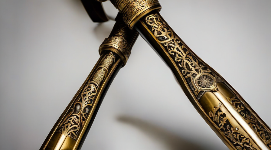 Gothic Knight's Long Spurs - Brass - Medieworld