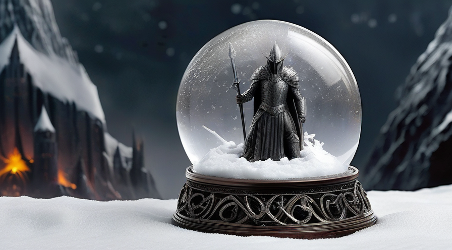 LOTR Sauron Snow Globe 18cm: The Perfect Medieval Collectible | Medieworld