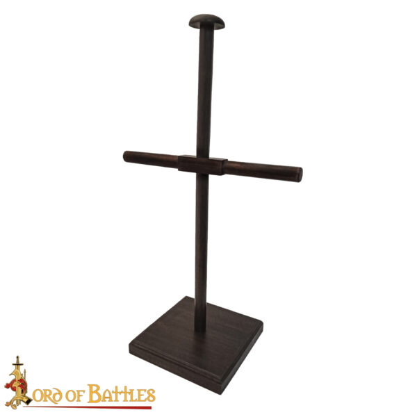 Genuine Hardwood Wooden Armour Stand - Powerful Display