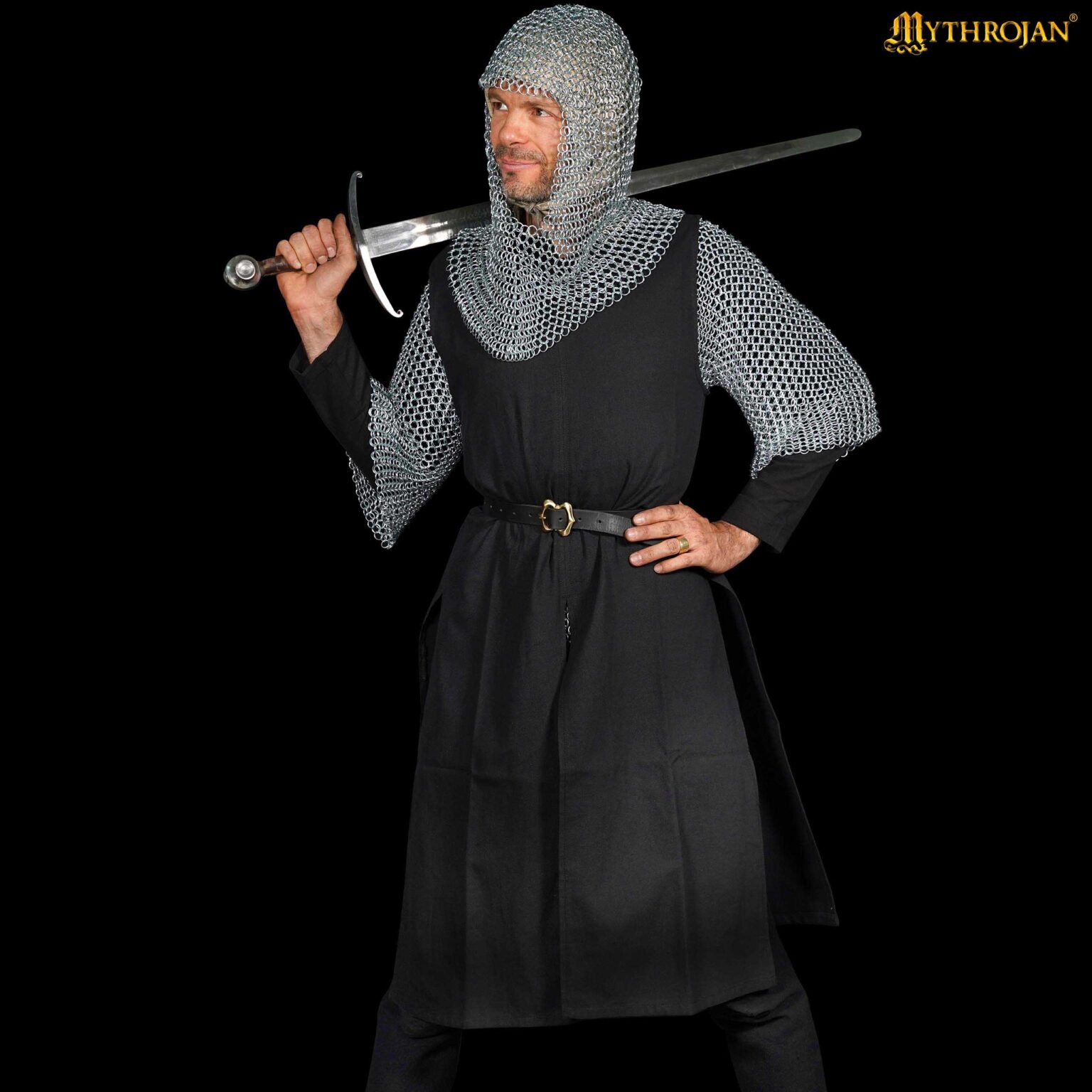 Medieval Chainmail Coif 10 mm16 Gauge Steel Armor