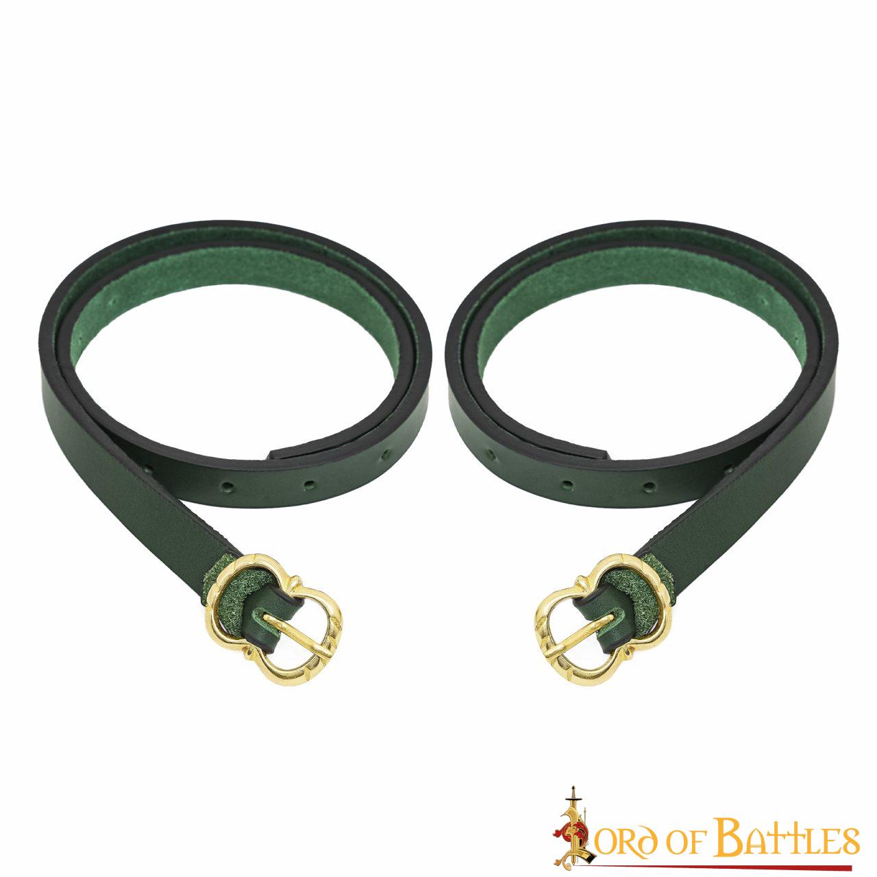 Medieval Renaissance Genuine Leather Leg Garters - Medieval Shop at ...