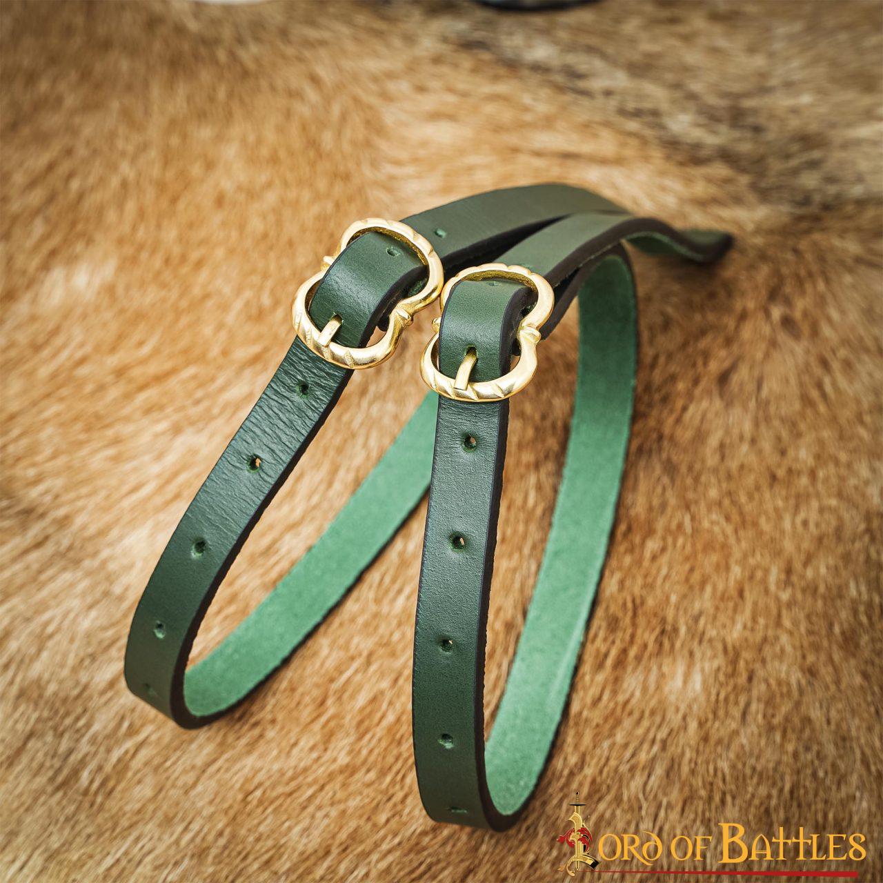 Medieval Renaissance Genuine Leather Leg Garters - Medieval Shop at ...