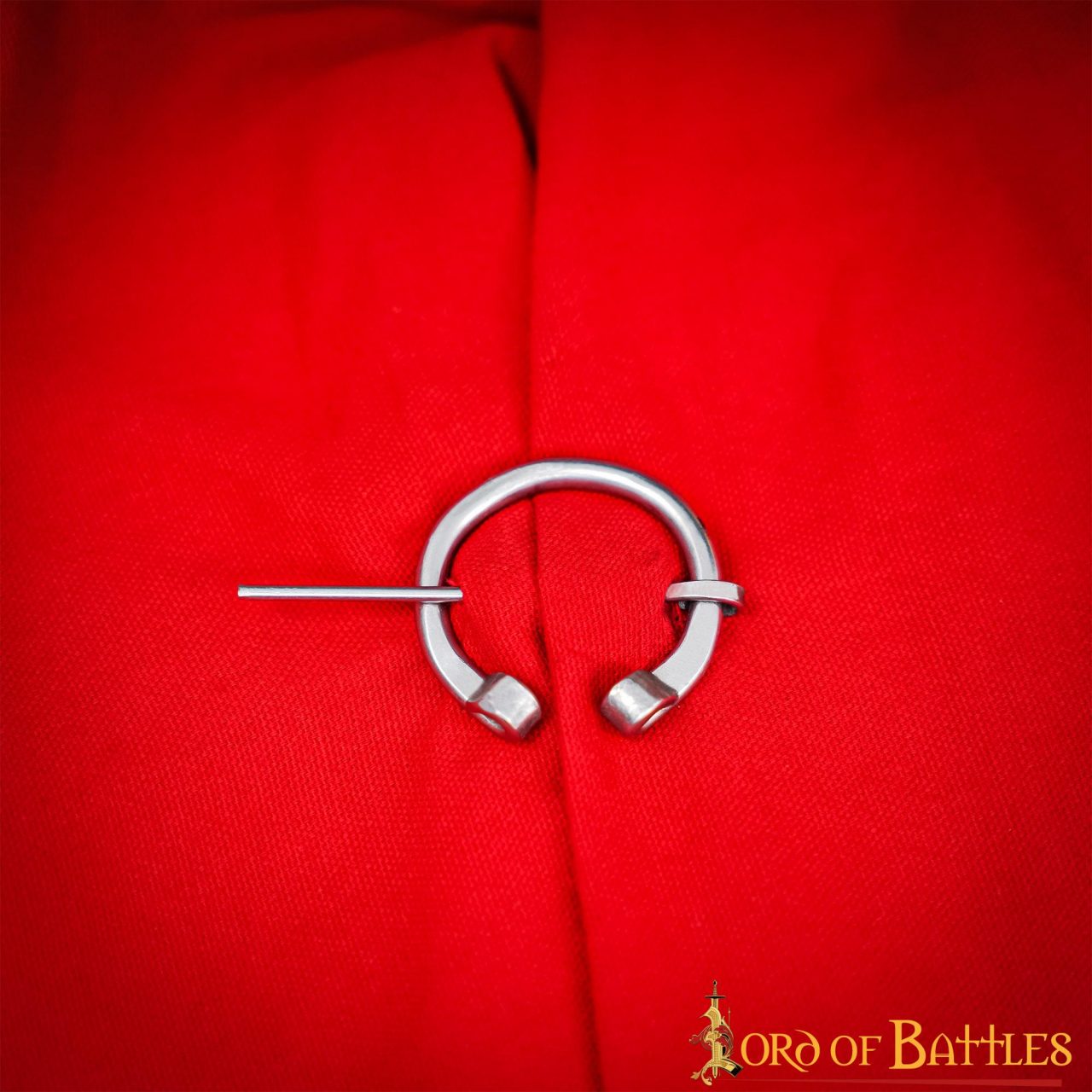 Stainless Steel Medieval Fibula with Rolled Ends - Medieval Shop at ...