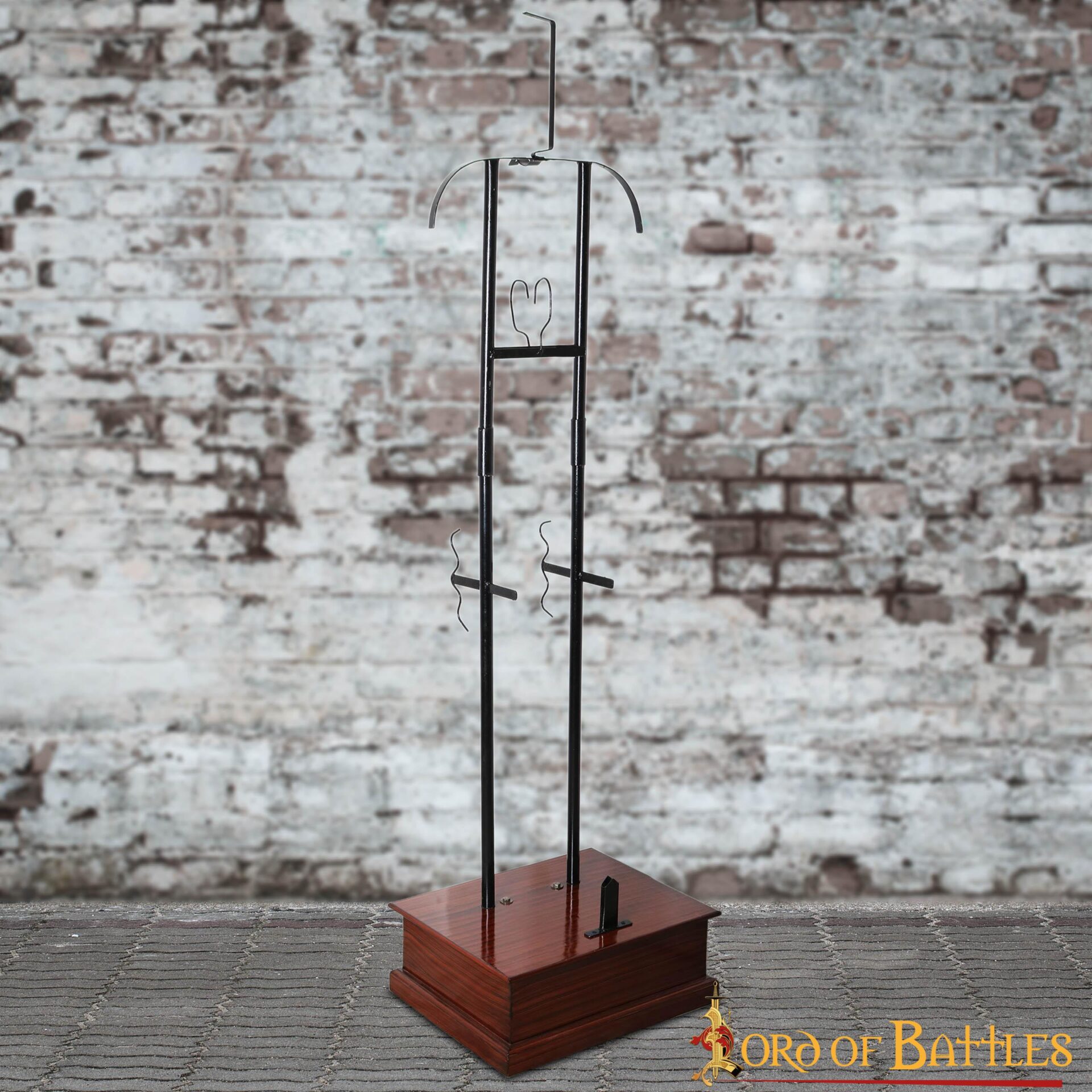 Full Armour Display Steel Stand Hardwood Base Medieval Décor - Medieval ...