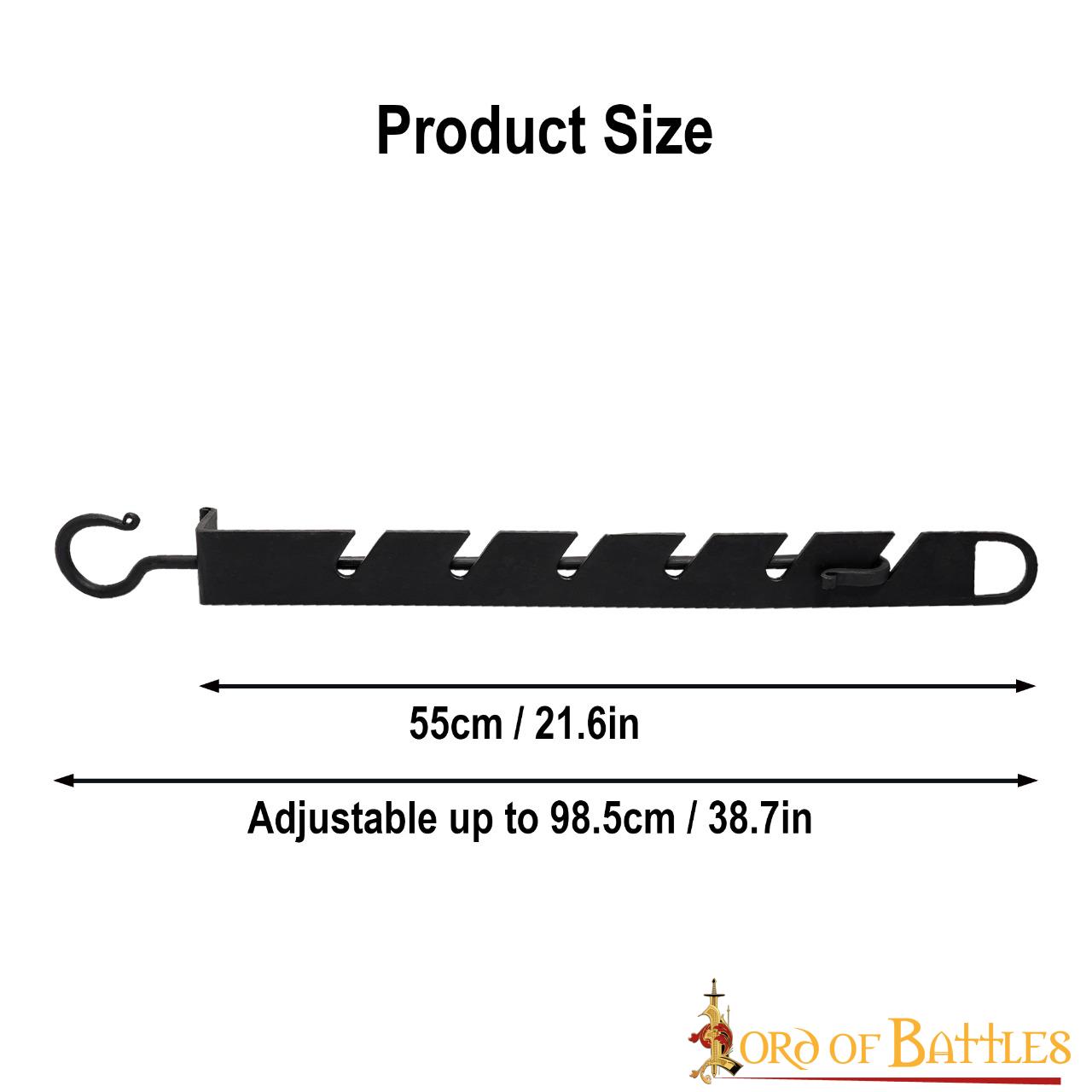 Vintage Iron Kettle Saw Adjustable Cauldron Hook - Medieval Shop at ...