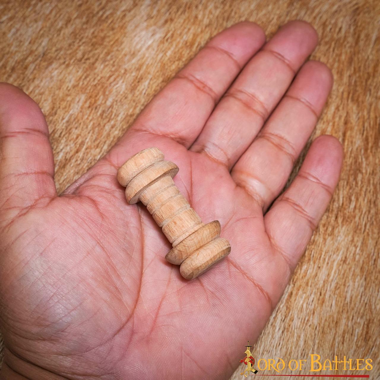 Handcrafted Wooden Thread Small Reel - Medieval Shop at MedieWorld