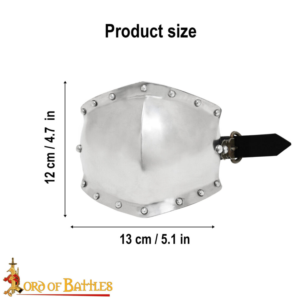 13th-14th Century Steel Couter – 16 Gauge Medieval Armor