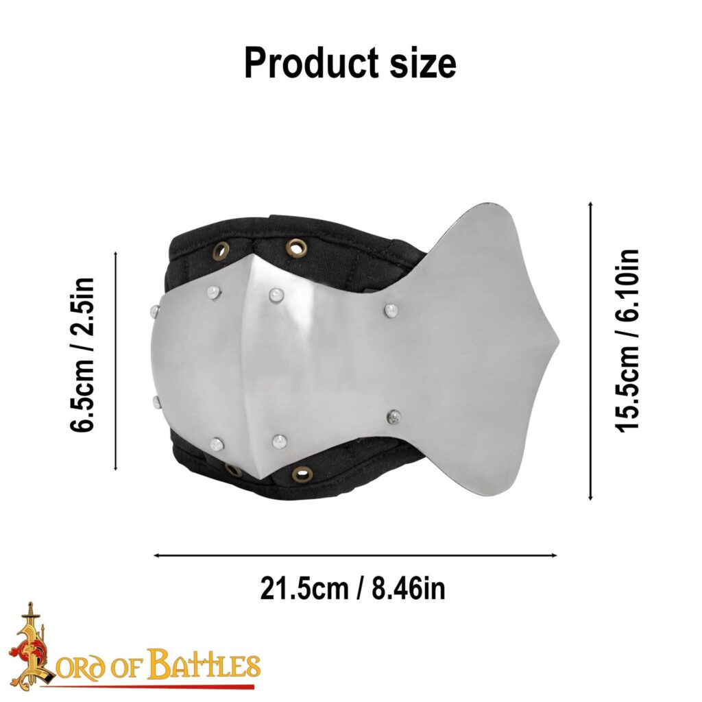 Medieval Knight Steel Couter for Ultimate Protection